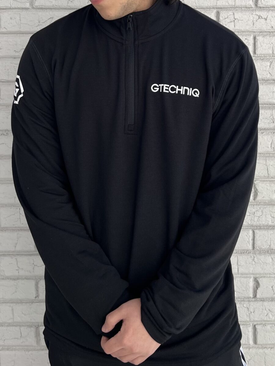 Black Quarter Zip Pullover - Gtechniq USA